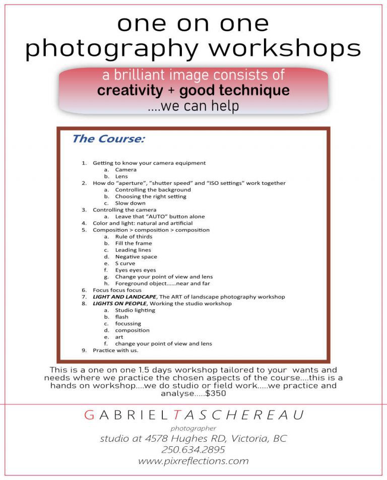 Photography Course - Learn Photography with our one-on-one course
